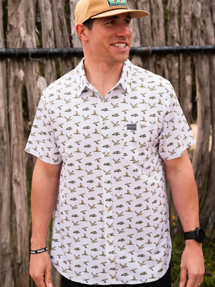 Burlebo - Performance Button Up Malard Ducks – KC Outfitter